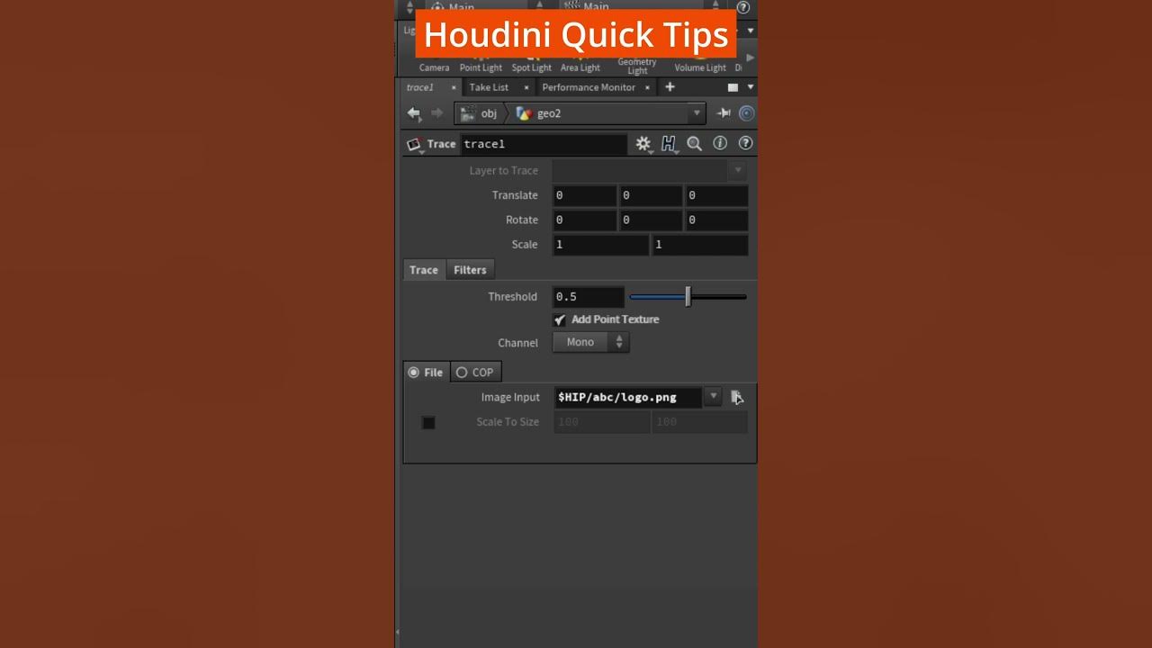 【Houdini Quick Tips】ロゴを3D化する方法 - YouTube