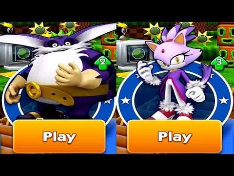 Sonic Dash Big VS Blaze Gameplay (iOS, Android) Part 1
