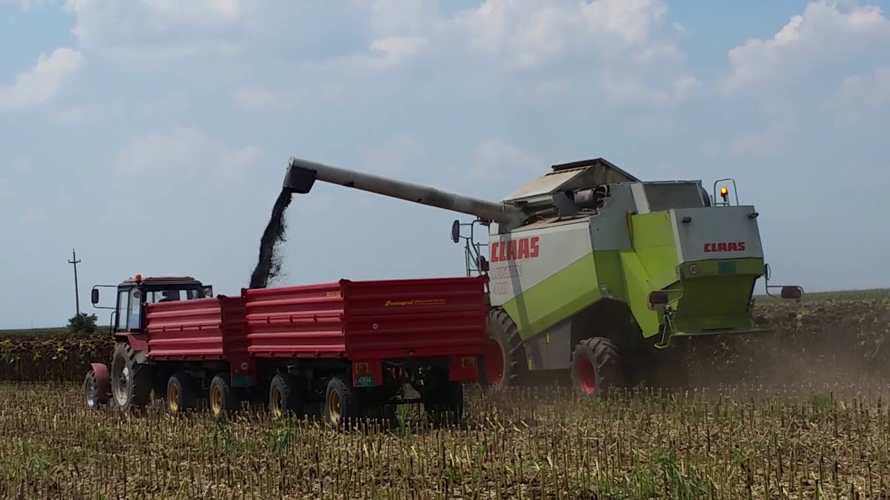 CLAAS LEXION 410 KIPOVANJE U HODU.. - YouTube
