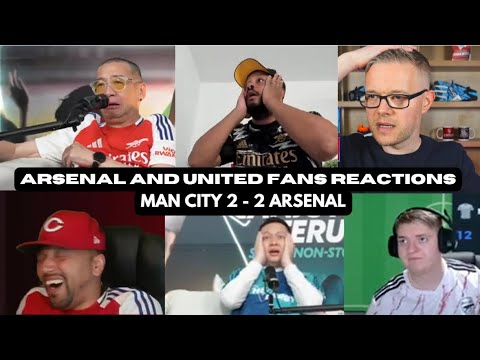😡 Arsenal & Man United Fans Angry Reaction 😡 Man City 2-2 Arsenal - YouTube