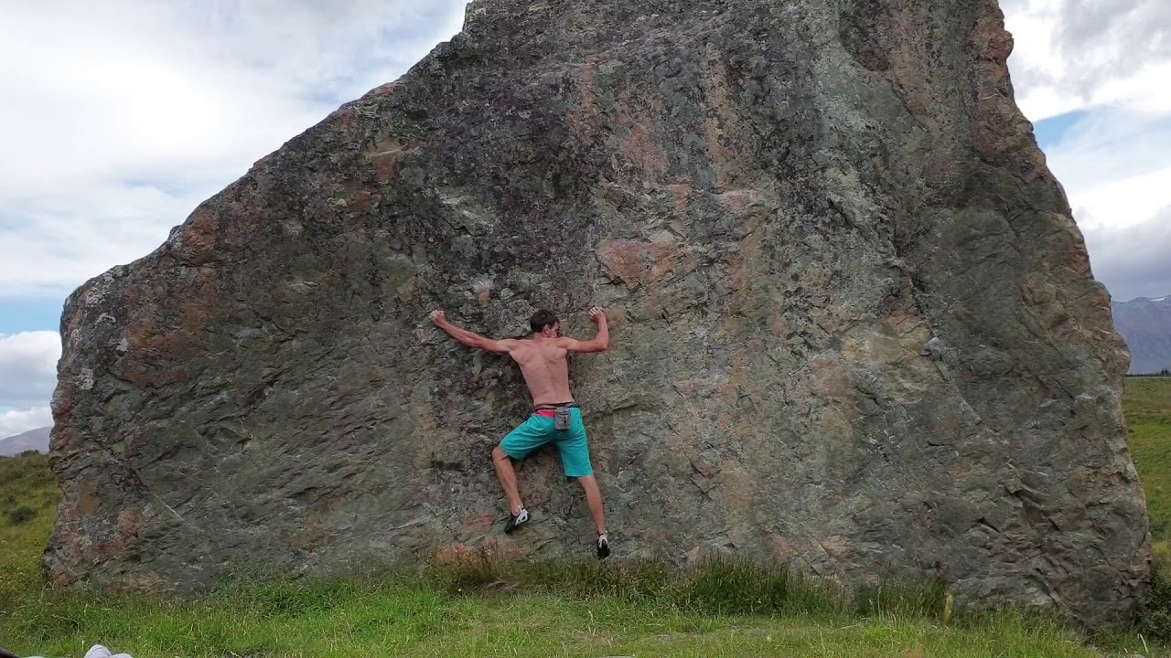 Mt Cook - Boulder - Jugs Eliminator - 6C - (FA) - YouTube