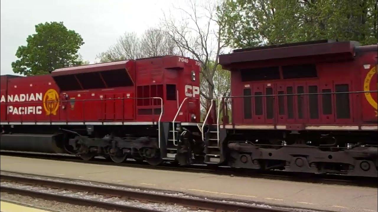 CP 7040 SD70ACU (2nd unit) w/CP 8020 leading CPKC 346 loaded grain 5/13/23 - YouTube