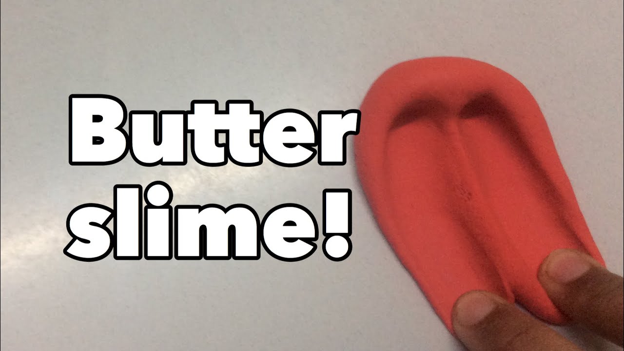 My Orange Butter Slime!! - YouTube