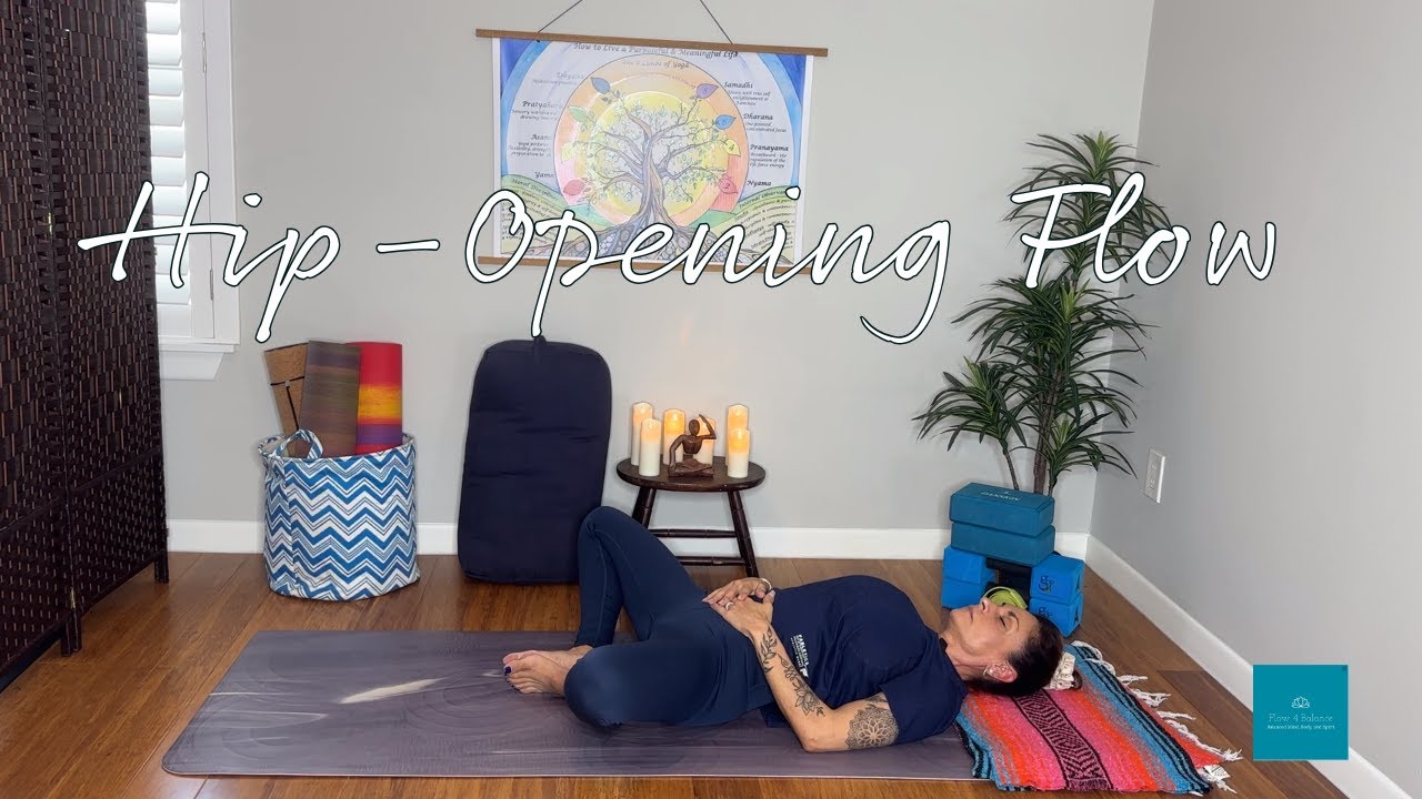 20 Min Hip-Opening Flow - YouTube