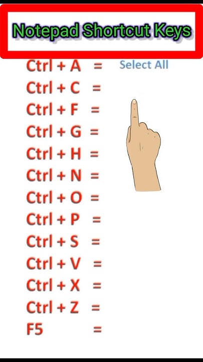 #notepad all shortcut key | #computer | 1M - YouTube