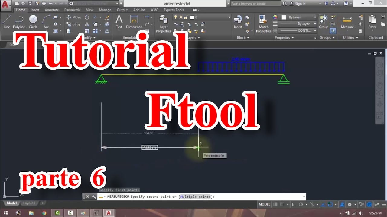 Tutorial Ftool 6/6 - exportando do Ftool para o AutoCad - YouTube