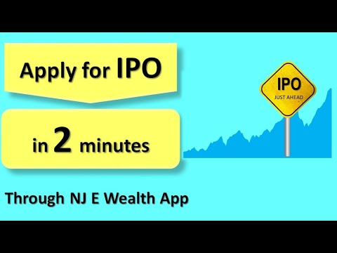 Apply for IPO in 2 minutes through NJ E Wealth app - YouTube