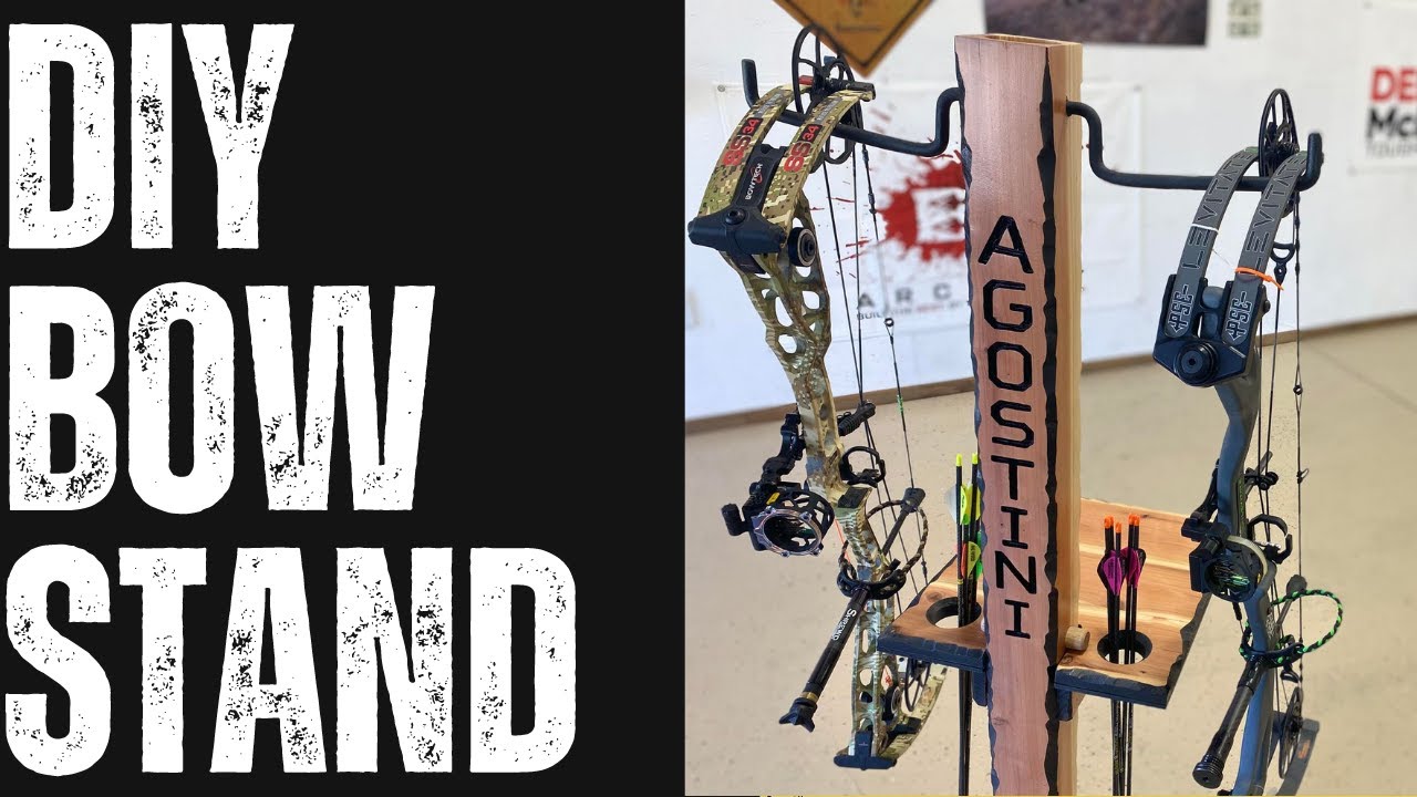 Making And Carving A Custom Bow Stand - YouTube
