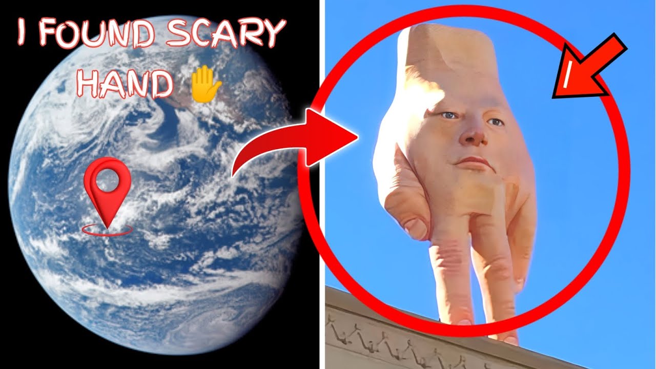 OMG! I Found Scary Hand In Real Life 🤯On Google Earth🌎 - YouTube