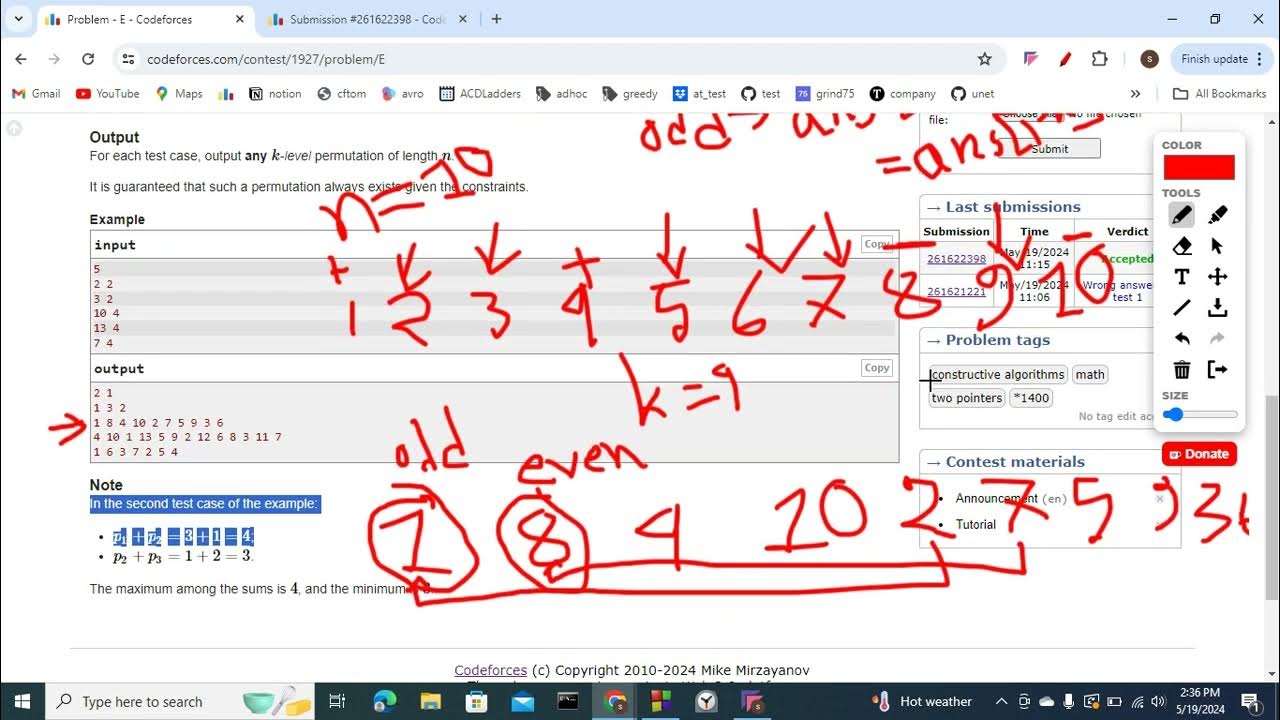 E. Klever Permutation || Codeforces Round 923 (Div 3) - YouTube