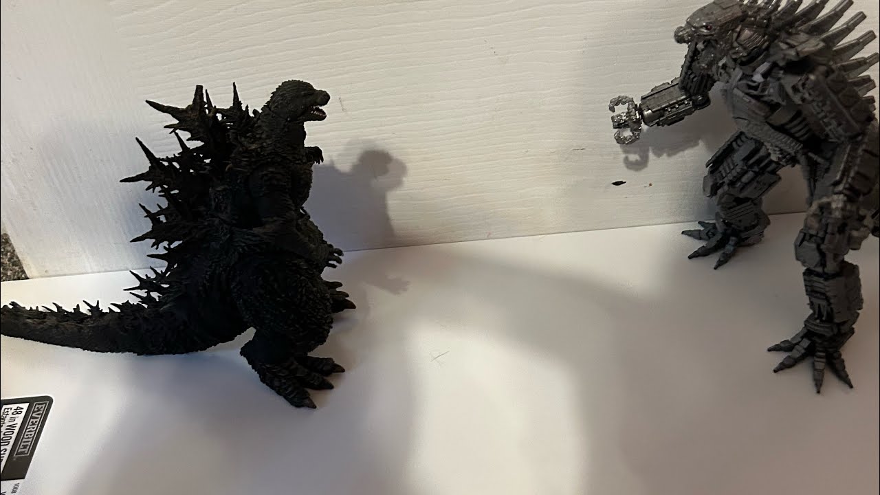 Godzilla Stopmotion: Godzilla Minus one VS MechaGodzilla 2021 - YouTube