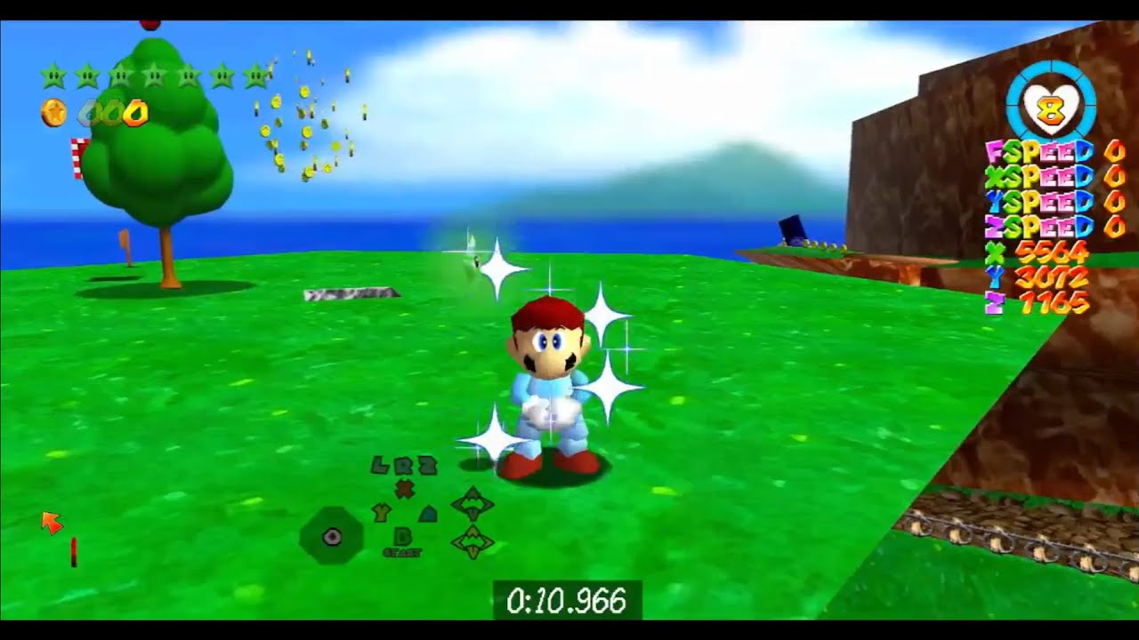 SM64 OMM shoot to the island in the sky wr 10:966 - YouTube