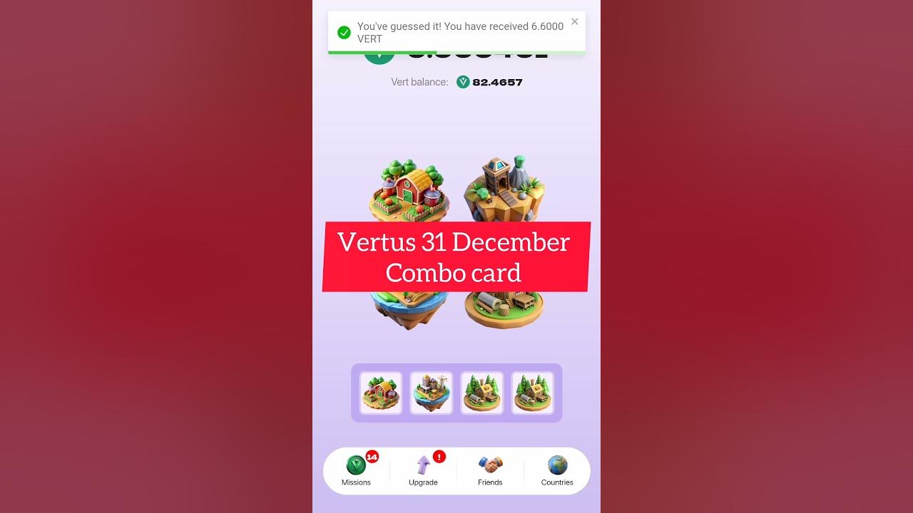 VERTUS 31 DECEMBER COMBO CARD - YouTube