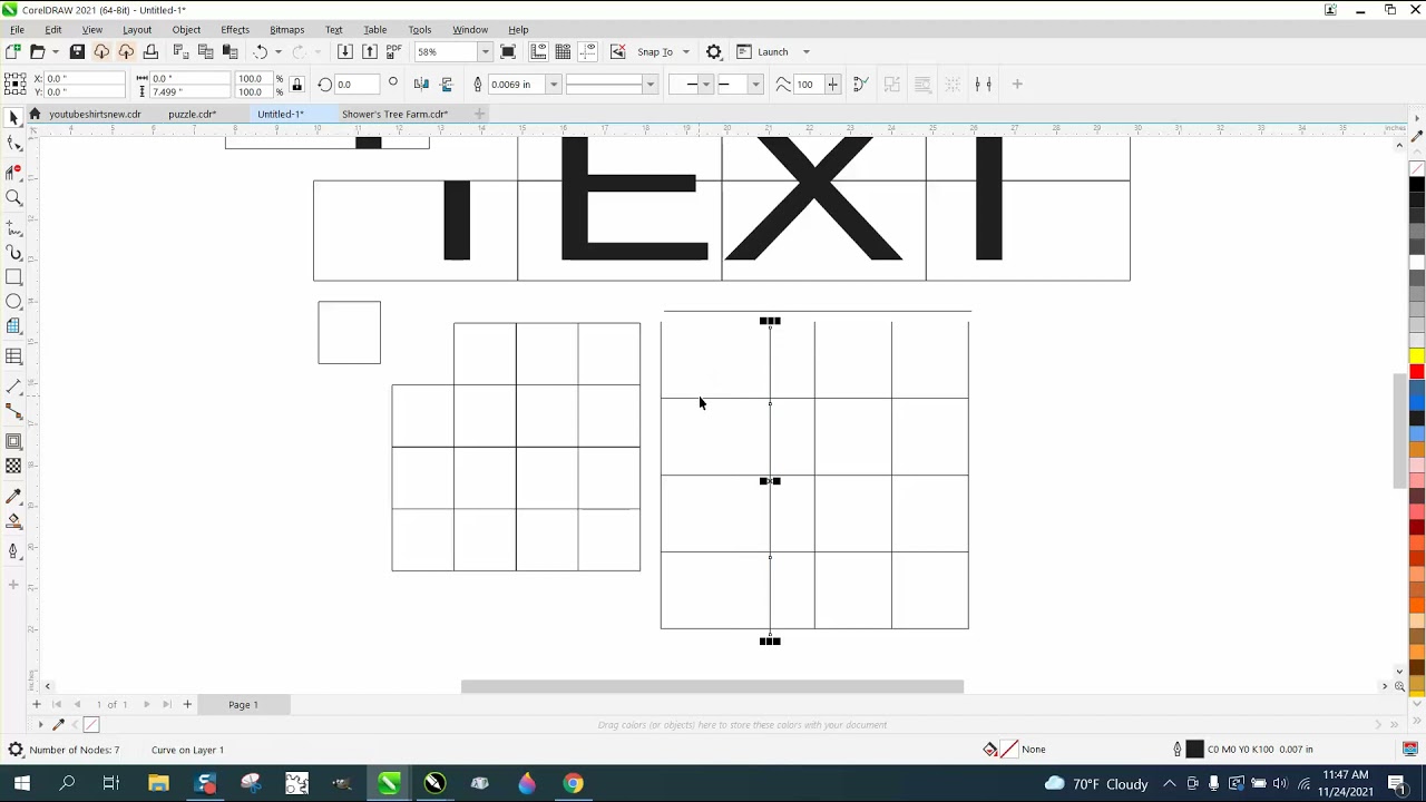 Corel Draw Tips & Tricks Table Tool VS Graph Paper Tool - YouTube