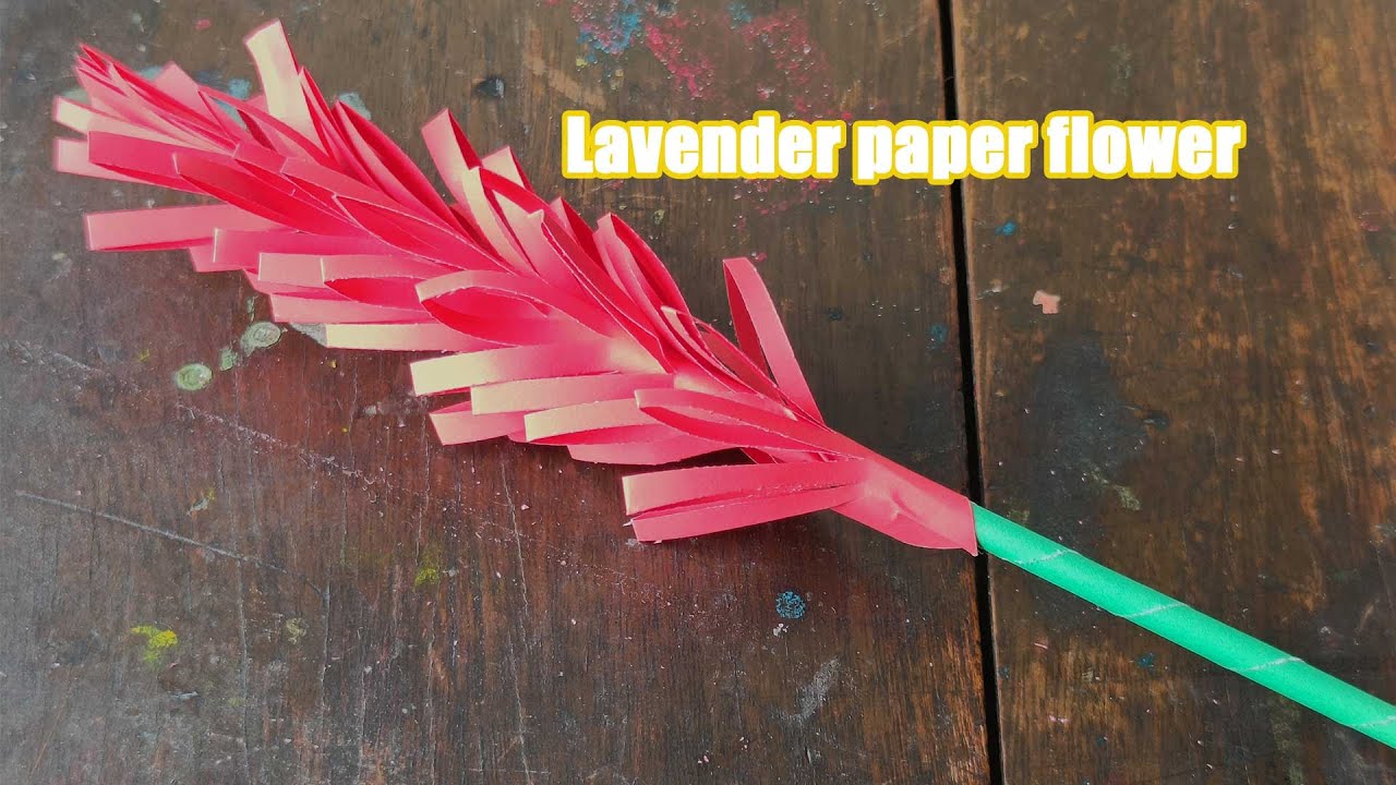 How to make Beautiful lavender paper flowers || Very Easy DIY Crafts ...