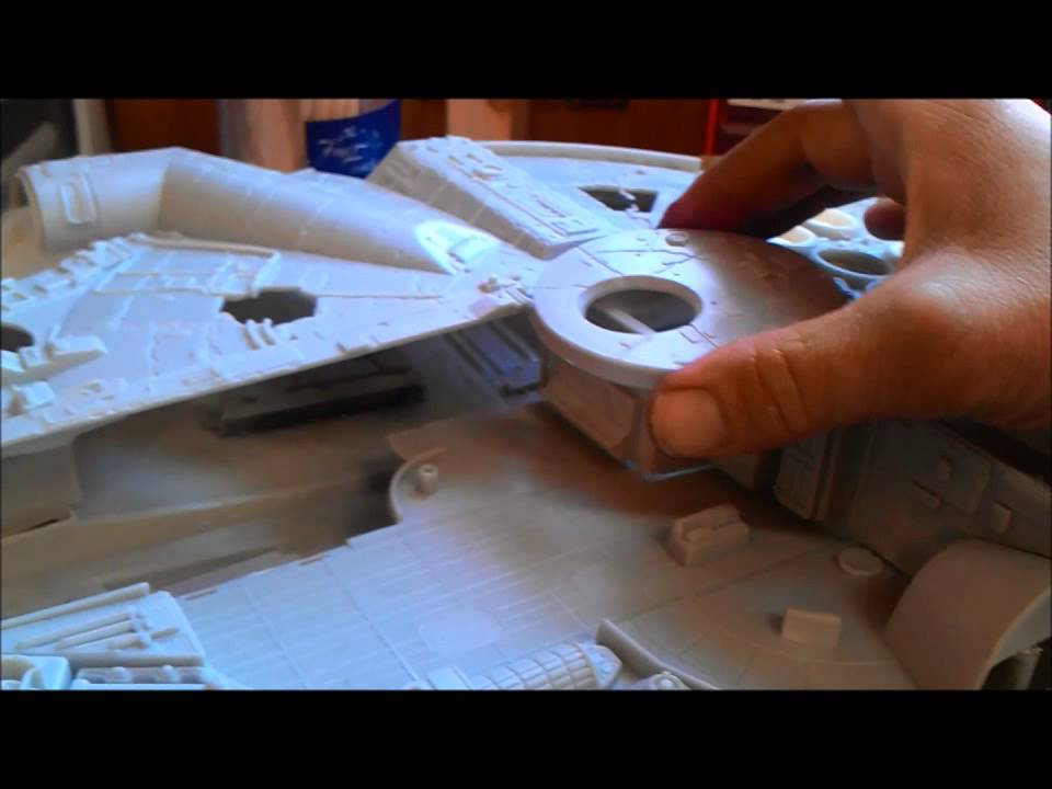 The Millennium Falcon Cutaway model build #1 - YouTube