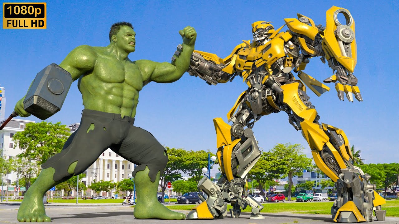 Transformers x Marvel: Bumblebee Takes on The Hulk in a Brutal Clash ...