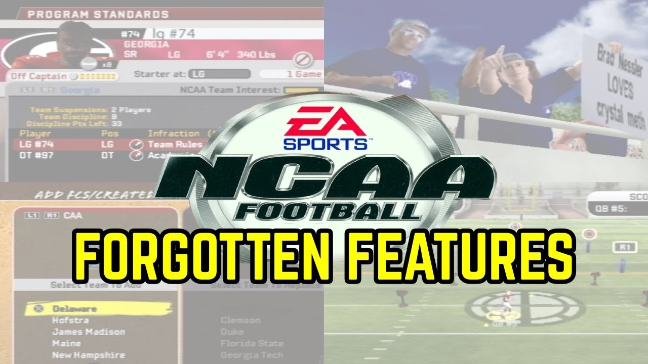 FORGOTTEN FEATURES of Old NCAA Football Games - YouTube