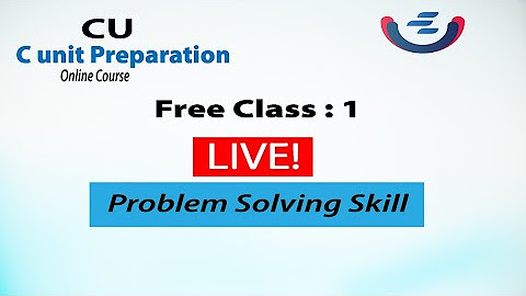 CU C- problem solving - YouTube