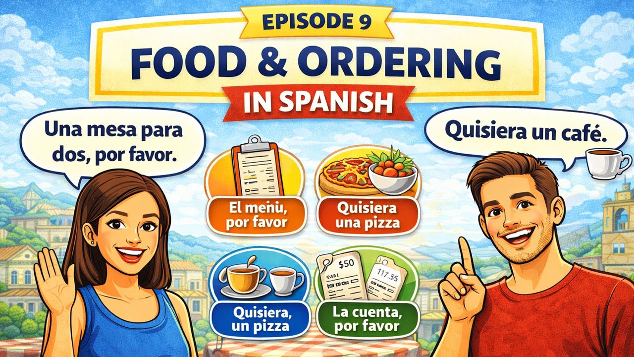 How to Order Food in Spanish | Spanish in Five - YouTube