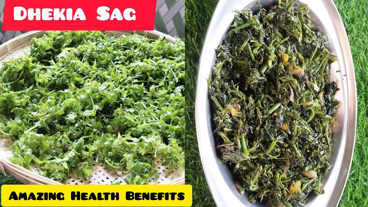 Dhekia Sag Recipe/Amazing Health Benefits of Fiddle Head Fern/Healthy ...