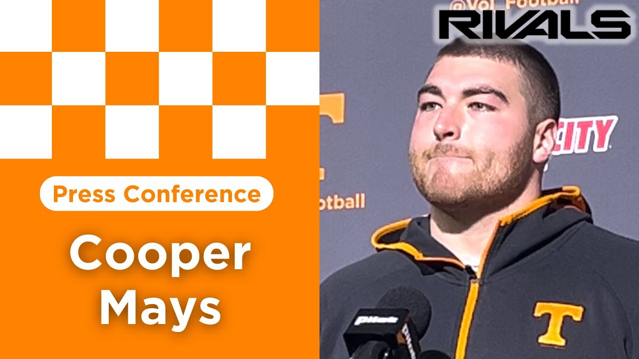 Tennessee football C Cooper Mays talks Vols' offensive line - YouTube