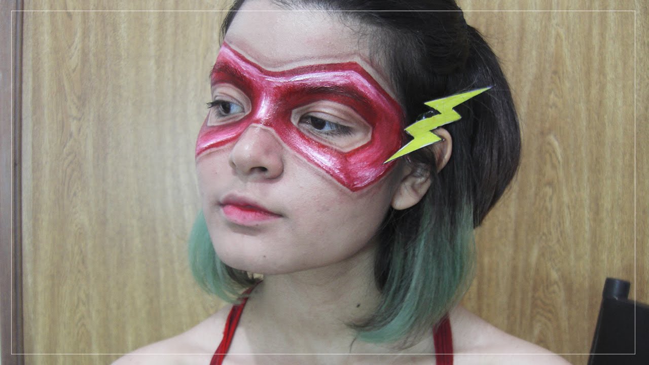 The Flash Inspired Makeup - YouTube
