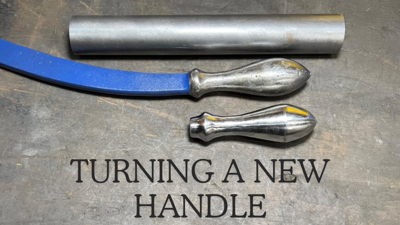 How to make a metal handle on your lathe. With only basic tooling. Part ...