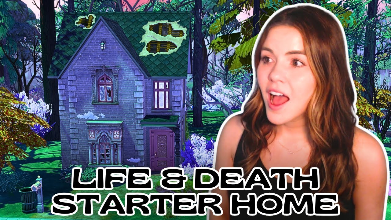 Building a Spooky Starter Home with Life & Death Only! 🏚️ - YouTube