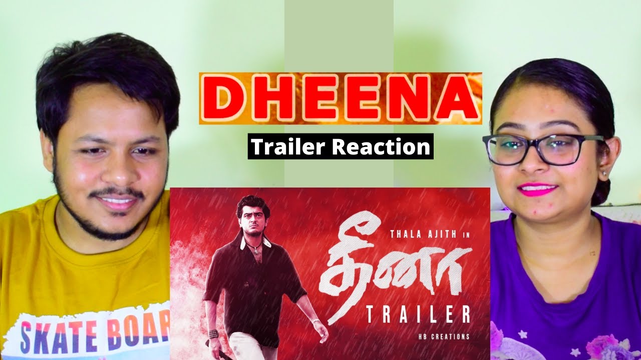 Dheena - Trailer (Tamil) REACTION | Ajith Kumar | Yuvan Shankar Raja ...