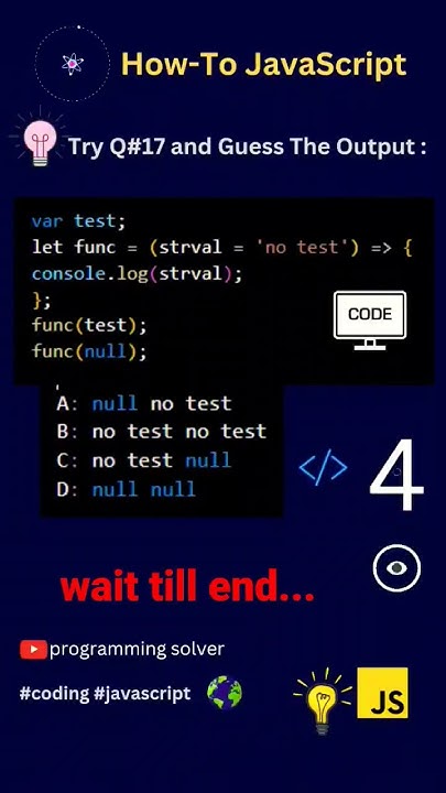 How To Code Javascript Q17 Try Solve And Guess The Output Shorts Coding Programming 