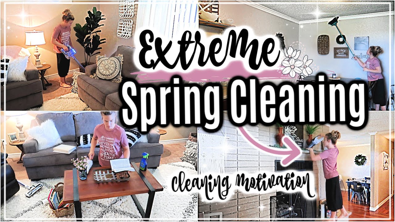 🌸SPRING CLEAN WITH ME 2019 | EXTREME CLEANING MOTIVATION | CLEANING MY ...
