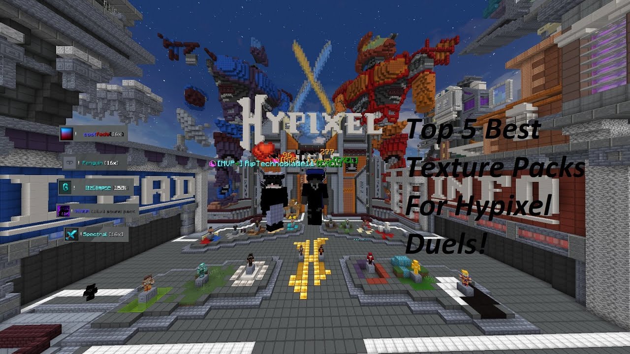 Top 5 BEST Hypixel Duels Texture Packs! - YouTube