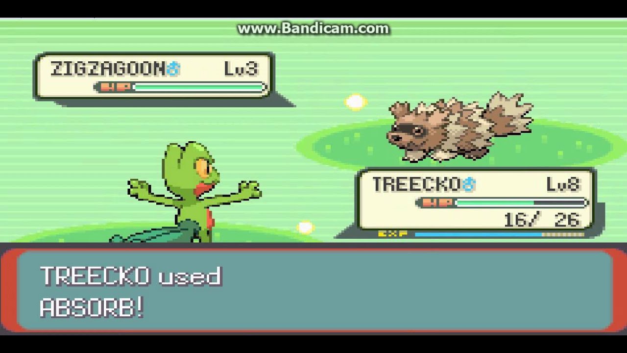 Pokemon Emerald - Pokemon Found on Route 103 - YouTube