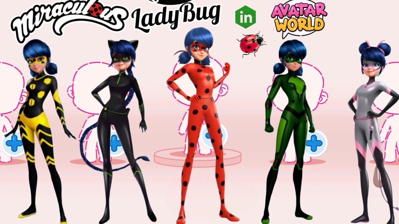 How to make Miraculous Ladybug in Avatar World | All Transformation # ...