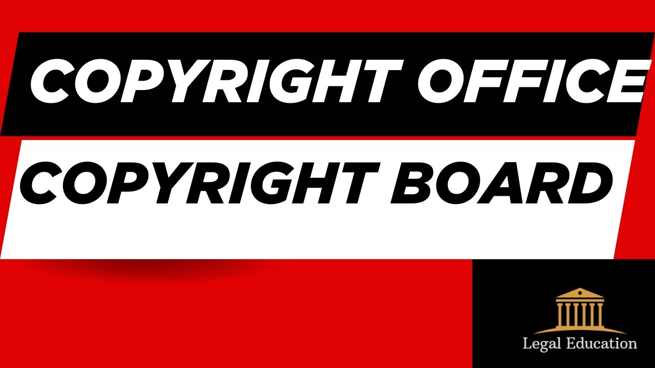 COPYRIGHT OFFICE AND COPYRIGHT BOARD - YouTube