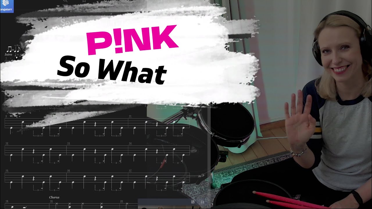 So What - Pink (drums cover - An easy song for beginner drummers) - YouTube