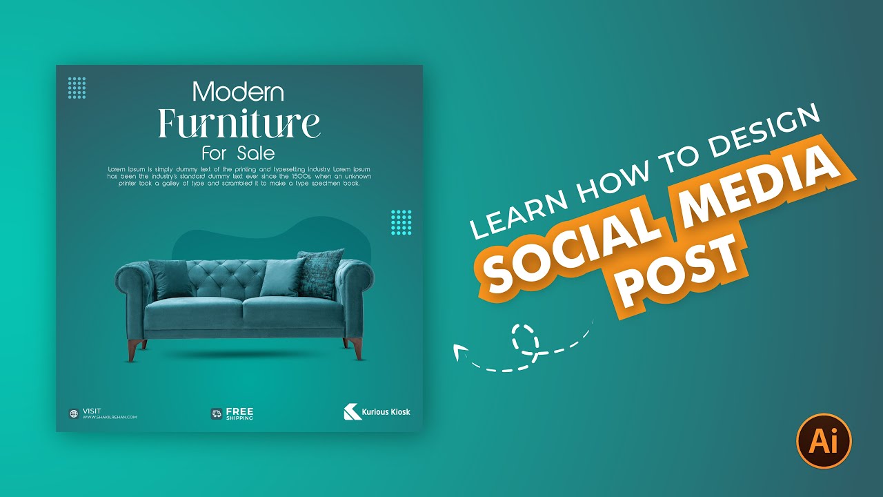 Learn Social Media Post Design Using Adobe Illustrator | Adobe ...