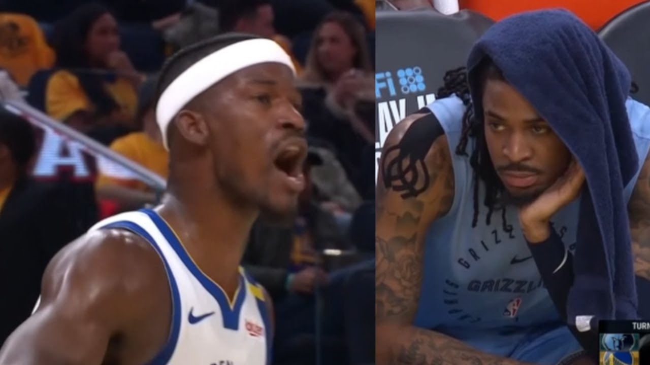 Jimmy Butler & Steph Curry Gave Ja Morant instant regret ON the bench ...