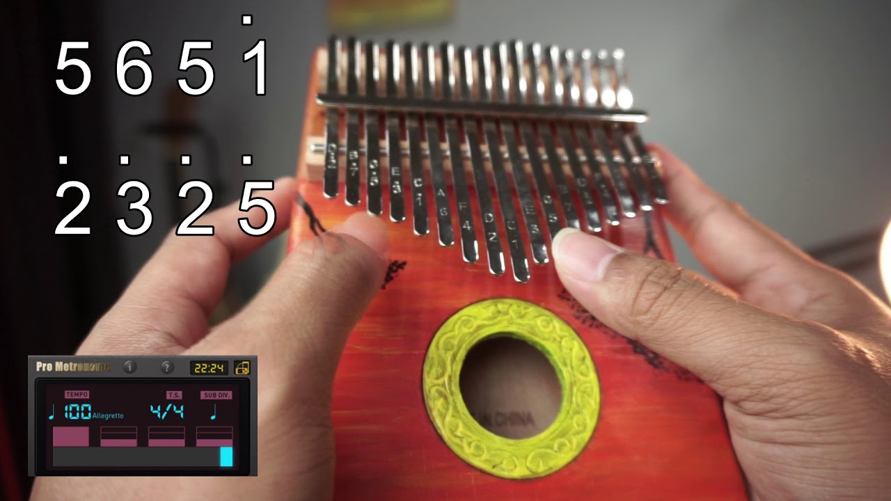 Pentatonic Scale Kalimba Run 01 | Daily Kalimba Warm-up - YouTube