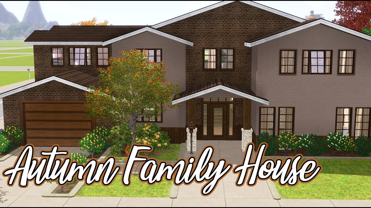 AUTUMN FAMILY HOUSE // Sims 3 Speed Build - YouTube