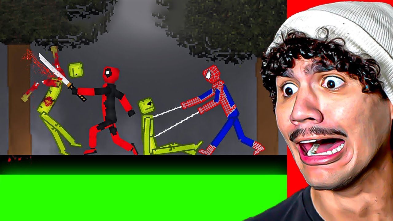 Reagindo a HOMEM-ARANHA E DEADPOOL VS MELON PLAYGROUND NO MAR DE ÁCIDO ...