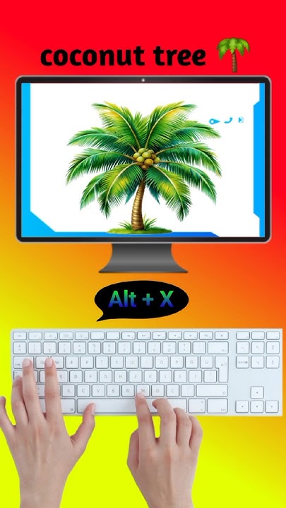 Coconut tree 🌴 symbol in word shortcut keys || #asmr #keyboard #shorts #shortvideo # ...