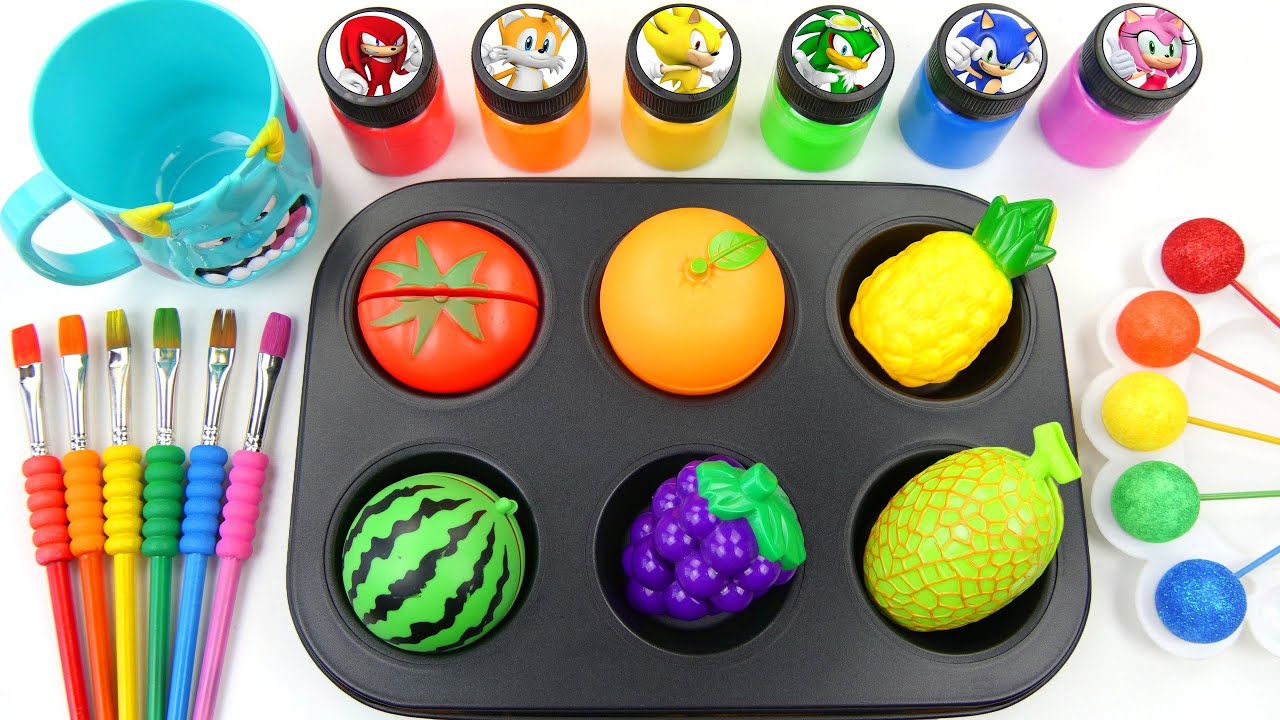 Oddly Satisfying Video | How i Make Magic Fruits from Rainbow Lollipop ...