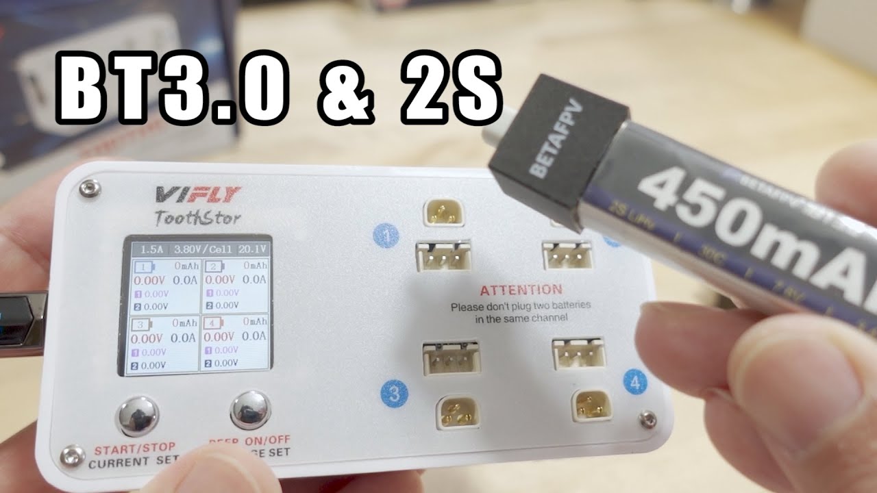 VIFLY ToothStor BT3.0 & 2S Lipo Charger ⚡ - YouTube