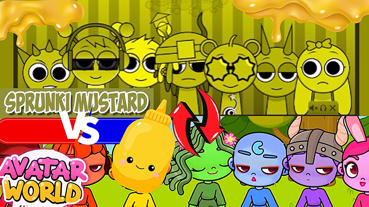 SPRUNKI MUSTARD in Avatar World 💖 How to make Incredibox SPRUNKI ...