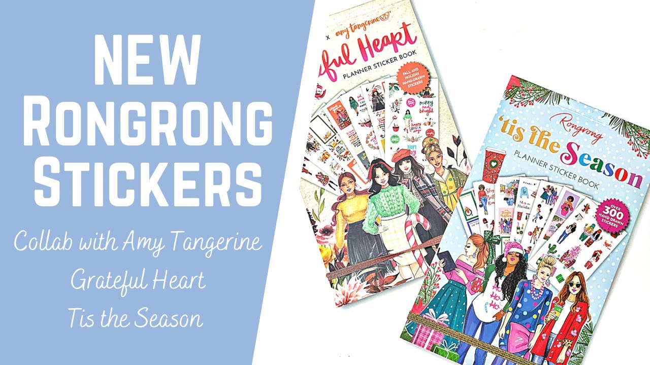 NEW Rongrong Sticker Books - Collab with Amy Tangerine - Grateful Heart ...