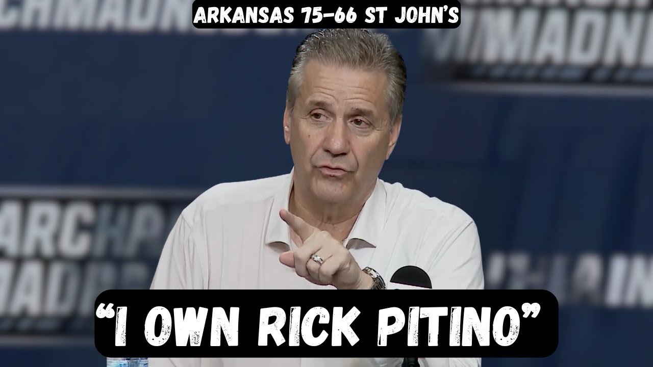 John Calipari Post Game Press Conference Interview - Arkansas vs St ...