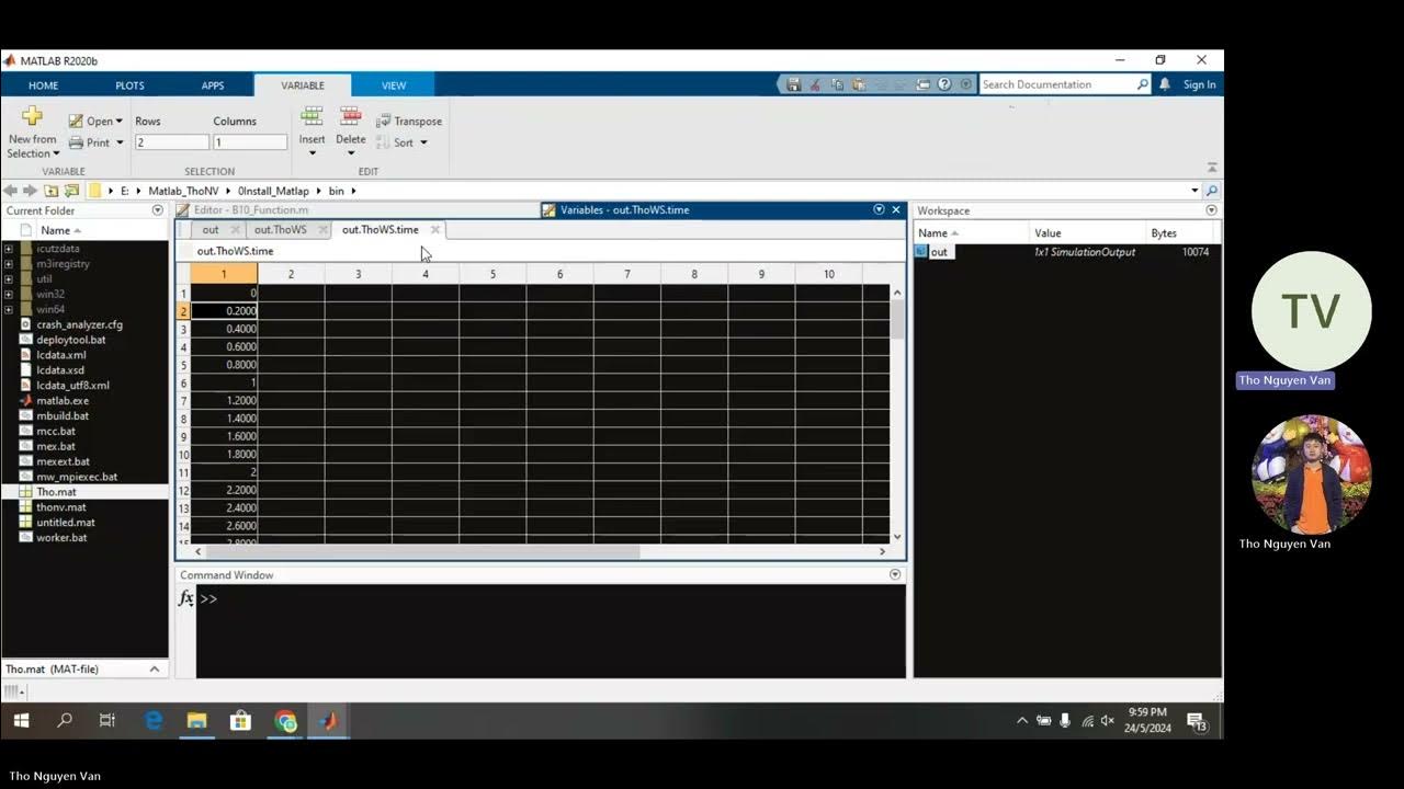 28 Save data to File,Workspace and Stop simulink [Matlab Simulink] - YouTube