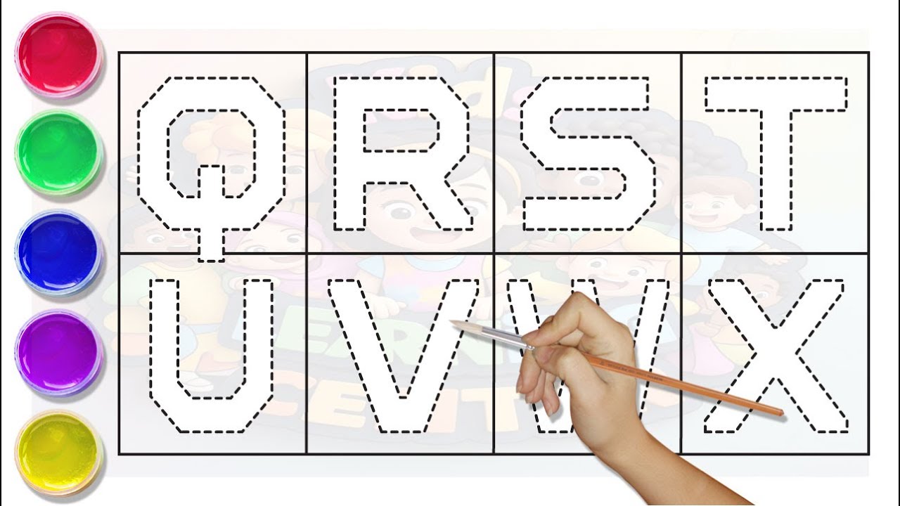 Learn to Write Your ABCs! Tracing & Coloring - YouTube